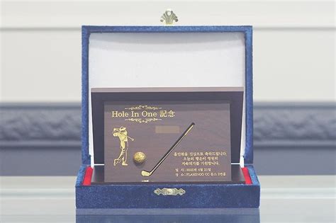 375g 순금골프공 375g 순금골프채 홀인원기념패 주문제작