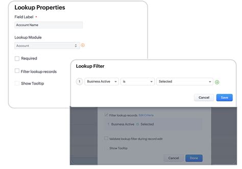 Lookup Filters Zoho Crm