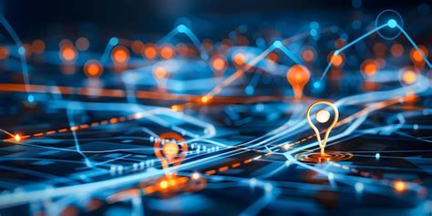 Premium Photo A Concept Illustrating Digital Gps Location On A Map