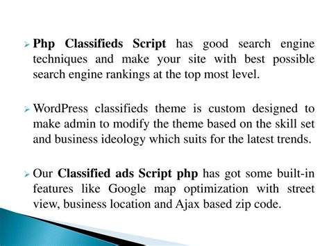 PPT Classified Script Php Classified Script Classified Ad Script