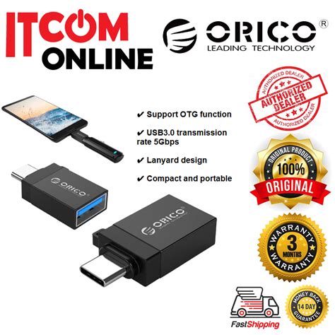 ORICO OTG TYPE C TO USB3 0 FEMALE CONVERTER BLACK WHITE Shopee Malaysia