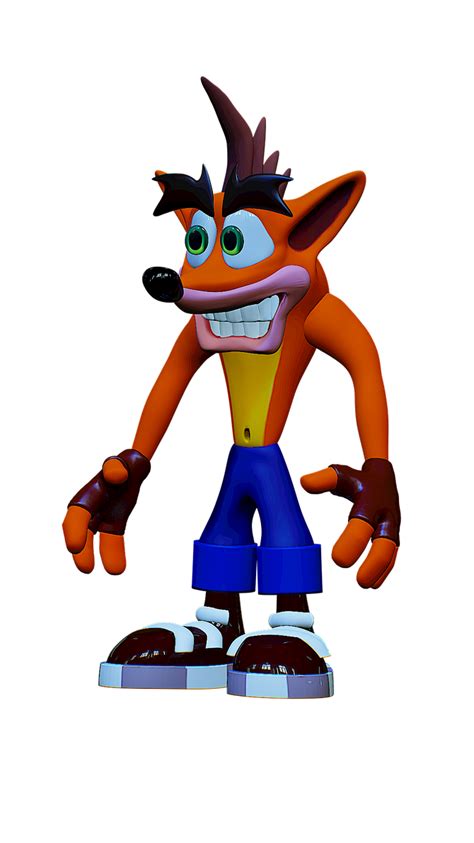 Crash Bandicoot Model Pose 2 By Woahaldo On Deviantart