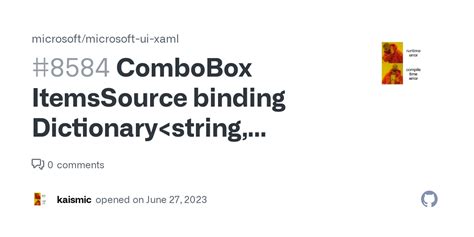 ComboBox ItemsSource Binding Dictionary Throws InvalidOperationException Target Type Is Not A