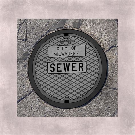 Sewer Cover Sketch Rasterweb