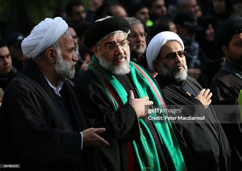 Shia Muslim Clerics Take Part In An Ashura Day Mourning Procession On