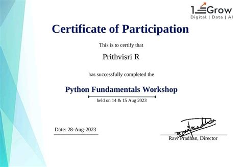 Prithvisri R On Linkedin Pythonworkshop Newskills Pythonfundamentals Codingskills