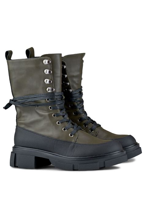 Bocanci Dama Cu Sireturi Verde Marimea 38 Eu Emag Ro