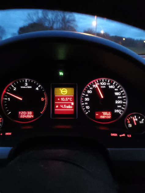 Digital Screen New Warning Light Audiworld Forums