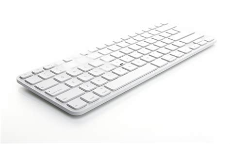 Exploring Highresolution Realism With A White Background Wireless Keyboard Premium Ai