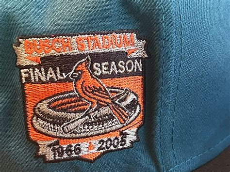St Louis Cardinals Stadium Orange Brim New Era Fitted Hat
