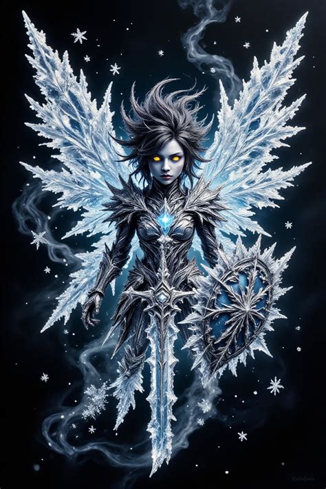 A Tiny Faerie In A Ice Armor Image Created By User