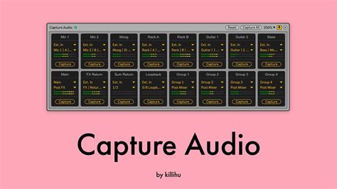 Capture Audio For Ableton Live Youtube