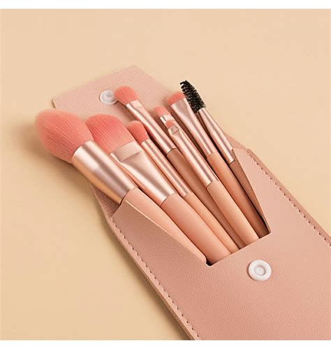 휴대용 메이크업 브러쉬 8종 파우치 세트 Dd 11049 티몬