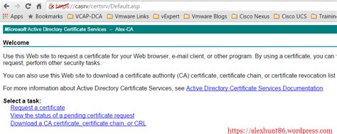 Setup Ssl Certificate For Vsphere Lab Part 4 Creating And Replacing Vsphere Ssl Certificates