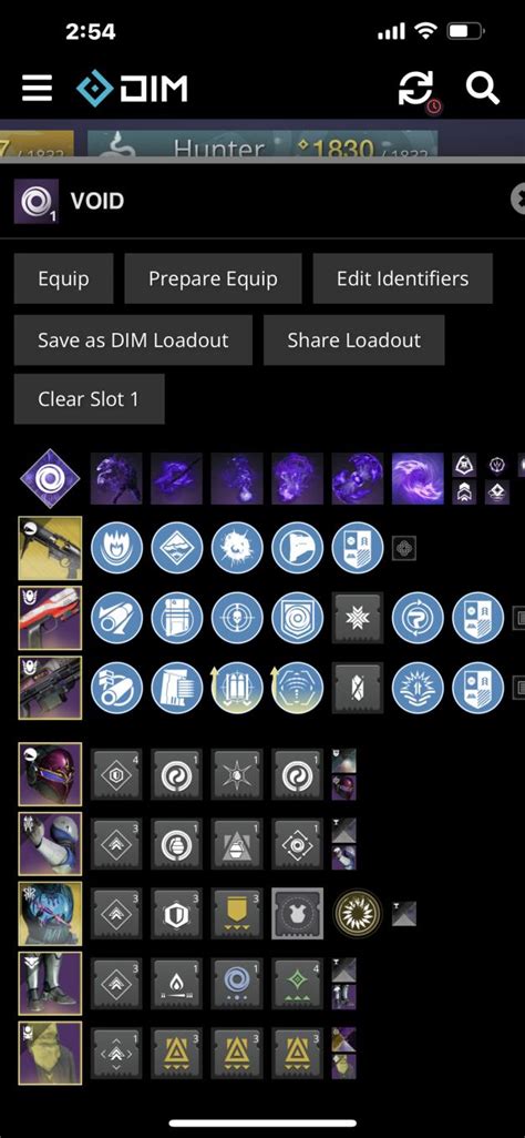 Ingame Loadout Preview On Mobile Can Push Out Sheet Size · Issue 9400 · Destinyitemmanagerdim