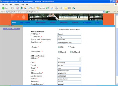 Life Insurance Management System ASP NET Project Code With C