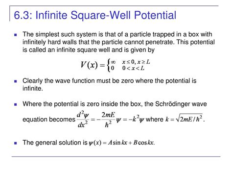 Ppt 6 1 The Schrödinger Wave Equation 6 2 Expectation Values 6 3