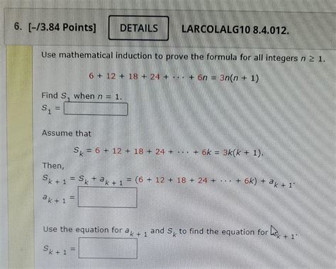Solved Use Mathematical Induction To Prove The Formula For Chegg
