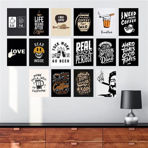 Jual Poster Dinding Kamar Cowok Ukuran A6 A5 A4 New Quotes Vintage
