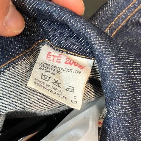 [m] Apc 아페쎄 생지 데님 트러커 자켓 후루츠패밀리