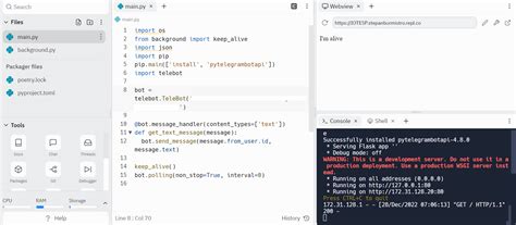 Как хостить телеграм бота и другие скрипты на Python на Repl It бесплатно 24 7 Хабр