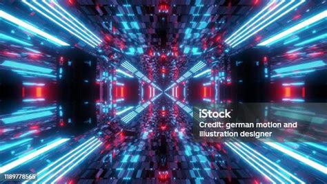 미래 지향적 인 반사 디자인의 공상 과학 터널 복도 3d 일러스트 배경 벽지 0명에 대한 스톡 사진 및 기타 이미지 0명