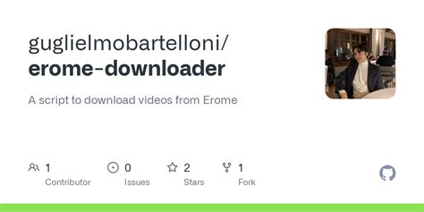 Github Guglielmobartellonierome Downloader A Script To Download Videos From Erome