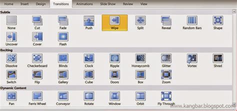 Cara Memasukan Efek Transitions Ke Dalam Presentasi Powerpoint
