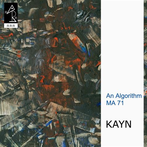 An Algorithm Ma 71 Roland Kayn