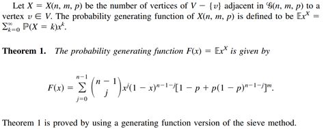 Combinatorics Random Intersection Graph How Do You Derive This Vertex Degree Distribution