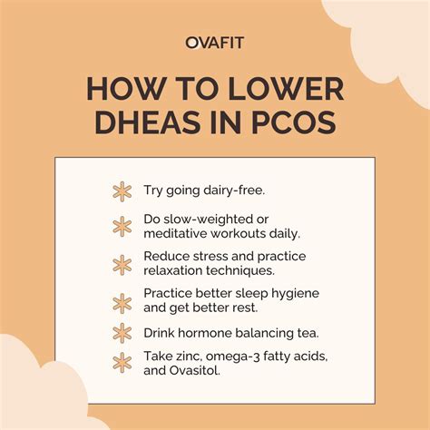 How To Lower Dhea In Pcos Ovafit Pcos Supplements Ovafit Supplements