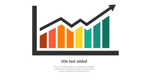 Colorful Line Graph With Arrow Pointing Upward Google Slide Theme And Powerpoint Template