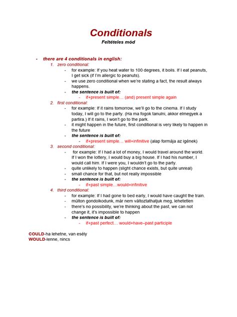 second conditional pdf linguistics languages
