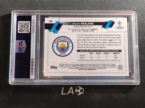【la足球】22 23 Topps Chrome 欧战 Erling Haaland 哈兰德 曼城 多特 英超欧冠双料金靴 挪威 75编 蓝金