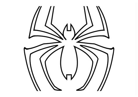 Spiderman Logo Coloring Pages