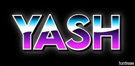 Yash Text Effect And Logo Design Name