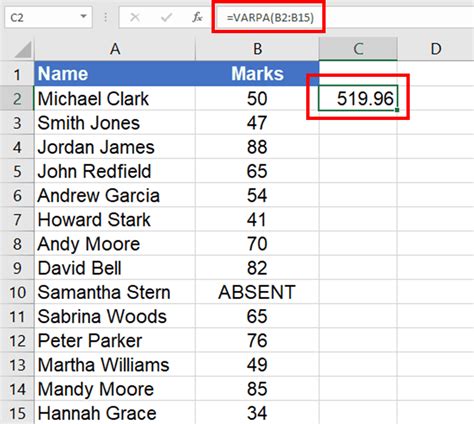 How To Calculate Variance In Excel