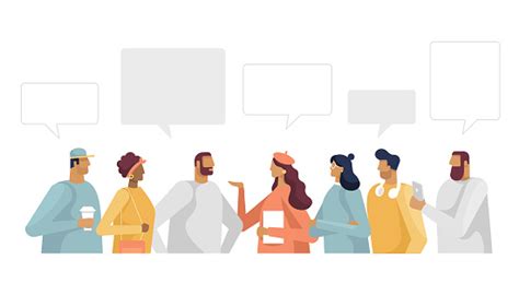 연설 거품을 가진 사람들의 컬렉션입니다 벡터 플랫 디자인 공동체에 대한 스톡 벡터 아트 및 기타 이미지 공동체 여자 남성 Istock
