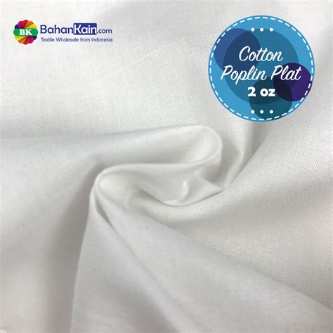 Kain Cotton Poplin Plat 2 Oz