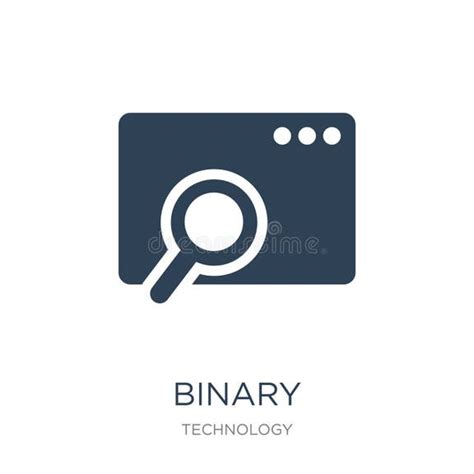 Binary Processed Mobile Analysis Icon In Trendy Design Style Binary Processed Mobile Analysis