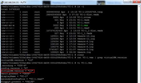 Downgrade Vmware Virtual Machine Hardware Version