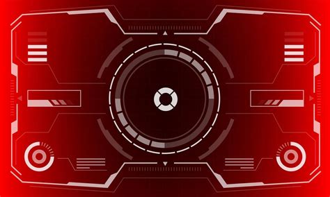 Hud Sci Fi Interface Screen View White Hexagon Geometric Design Virtual