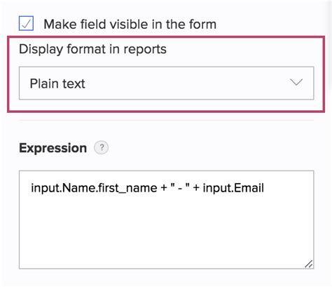 Set Display Format For Formula Field Zoho Creator Help