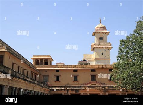 Clocktower From Jaleb Chowk Jaipur Rajasthan India Indian Subcontinent South Asia Stock