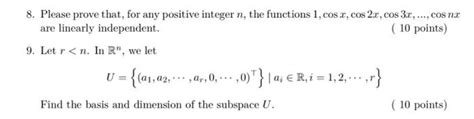 Solved 8 Please Prove That For Any Positive Integer N The