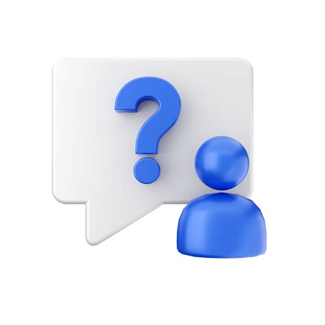 3d Frequently Asked Questions Icon Illustration Render 22050310 Png