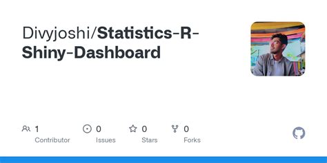 Github Divyjoshistatistics R Shiny Dashboard