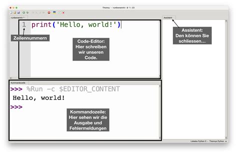 Thonny Verwenden Unterricht S Berger