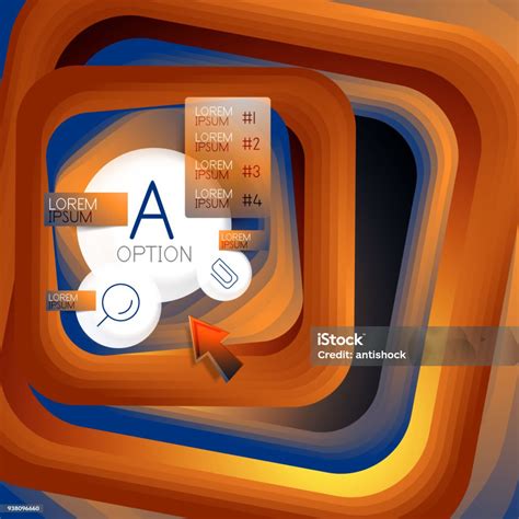 회전 소용돌이 평방 배경 블렌딩 효과 샘플 Infographics 또는 슬로건을 스테핑과 사각형 색상 비즈니스 프레 젠 테이 션