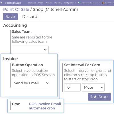 Odoo POS Invoice Automate WebKul